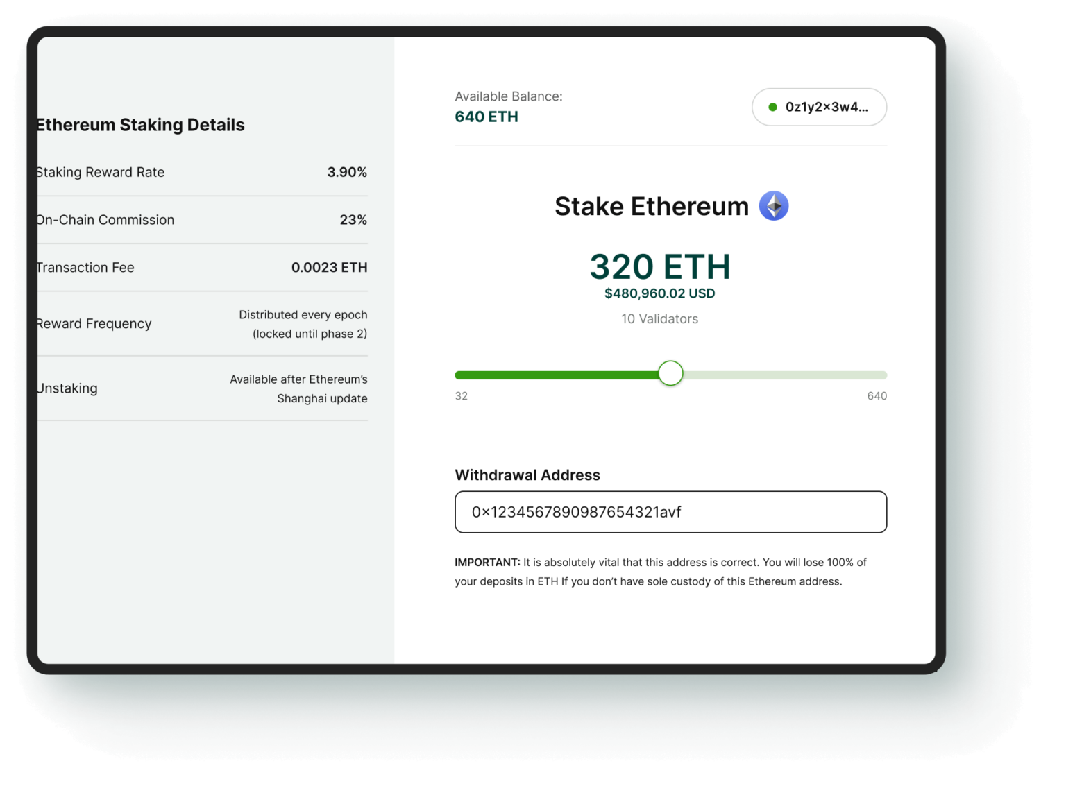 Staking App - Figment