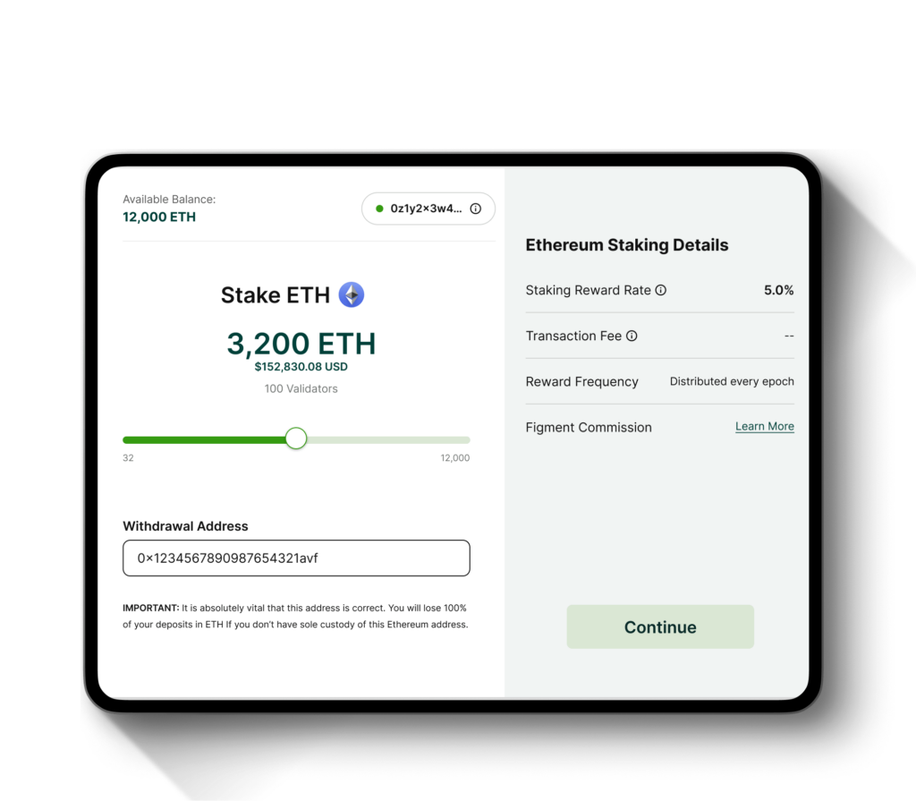 Staking app - Figment